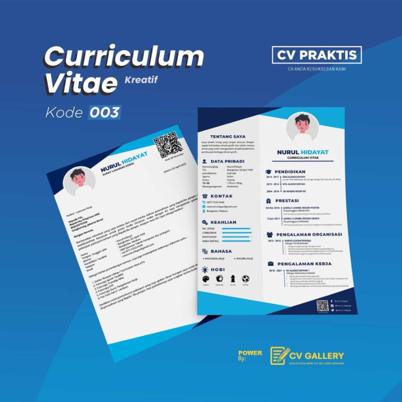 Jual DESAIN 003 | CV KREATIF | CURRICULUM VITAE | RESUME | CV PROFESIONAL | DAFTAR RIWAYAT HIDUP ...