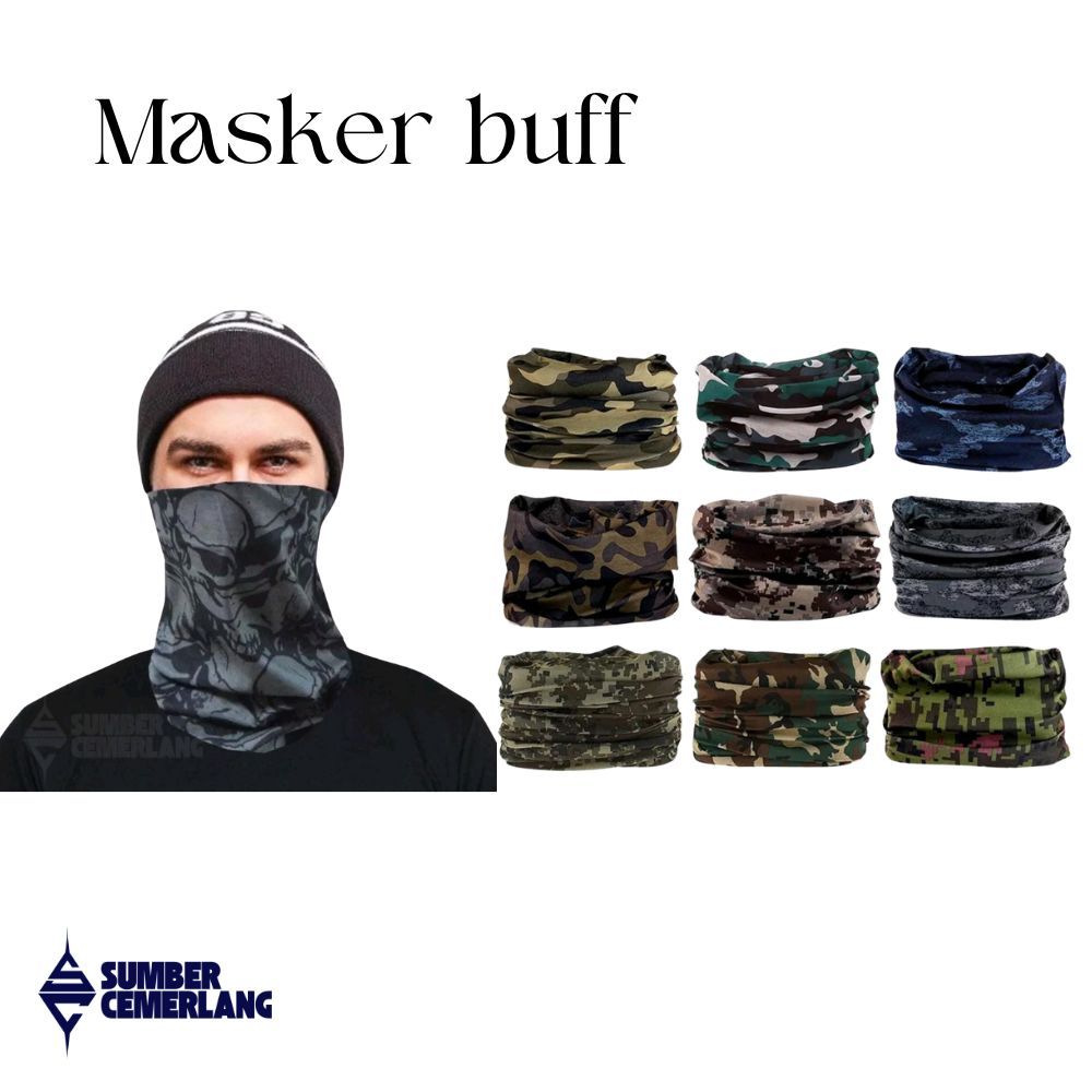 Jual MASKER BAFF HITAM POLOS//MOTIF PAKET (10 PASANG) | Shopee Indonesia