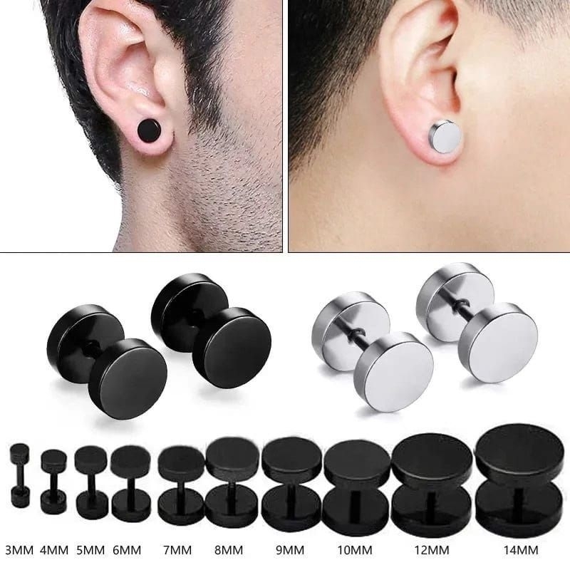 Jual Anting Tindik Pria Model Barbel Stainless Style Tren Kekinian ...