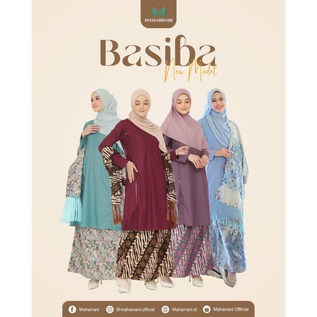 Jual Basiba Maharrani New Model, Baju Kurung Basiba, Basiba, Baju ...
