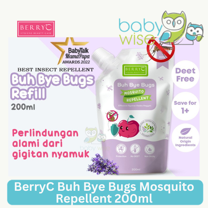Jual BerryC Buh Bye Bugs Mosquito Repellent 200ml | Shopee Indonesia