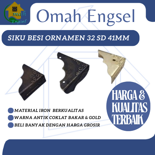Jual Omah Engsel - Siku besi ornamen 32mm PT.S1 Sikuan sudut pojok ...