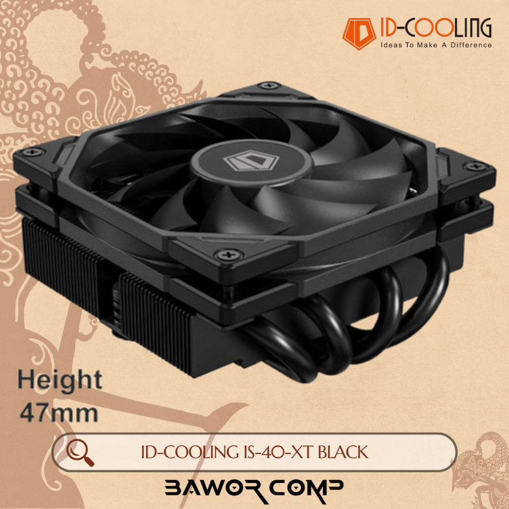 Jual ID-COOLING IS-40-XT Black Low Profile CPU Cooler 4 Heatpipe | CPU ...