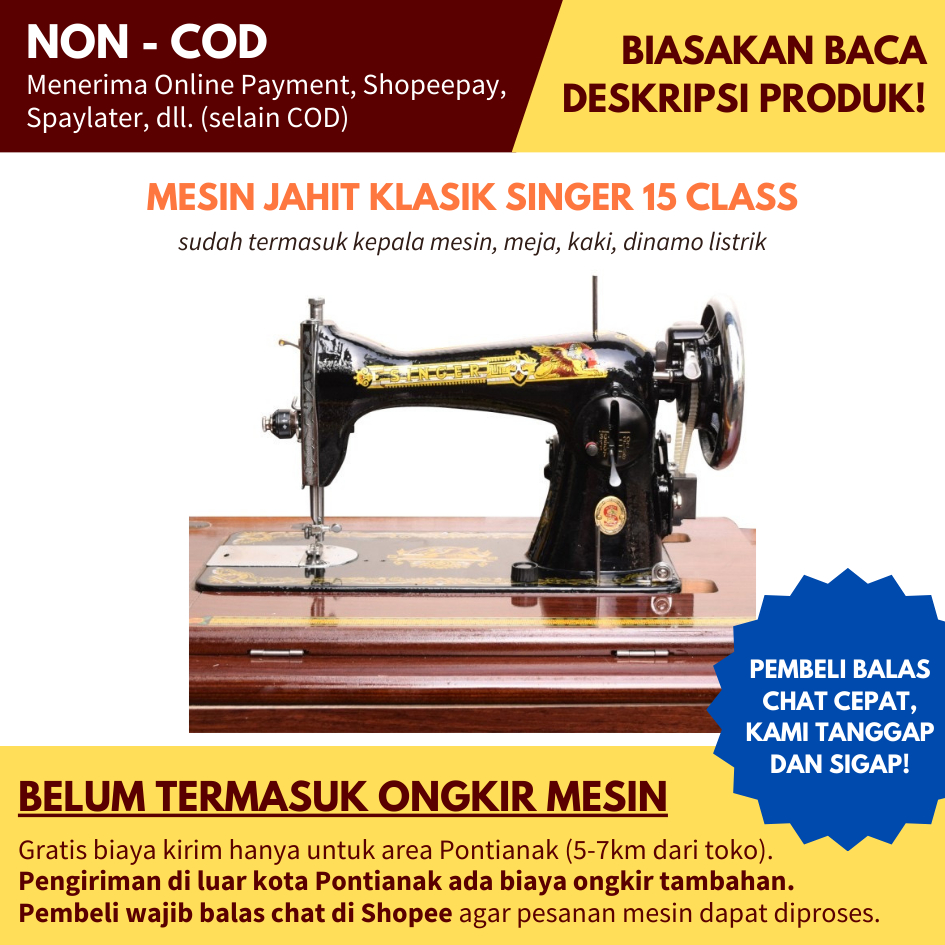 Jual *NON COD* [Daerah Pontianak & Sekitarnya] Mesin Jahit Manual ...