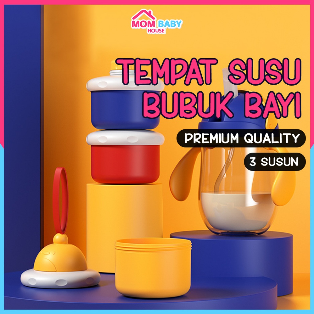 Jual Tempat Susu Susun Bayi Kotak Travel Susu Formula Wadah Sekat ...