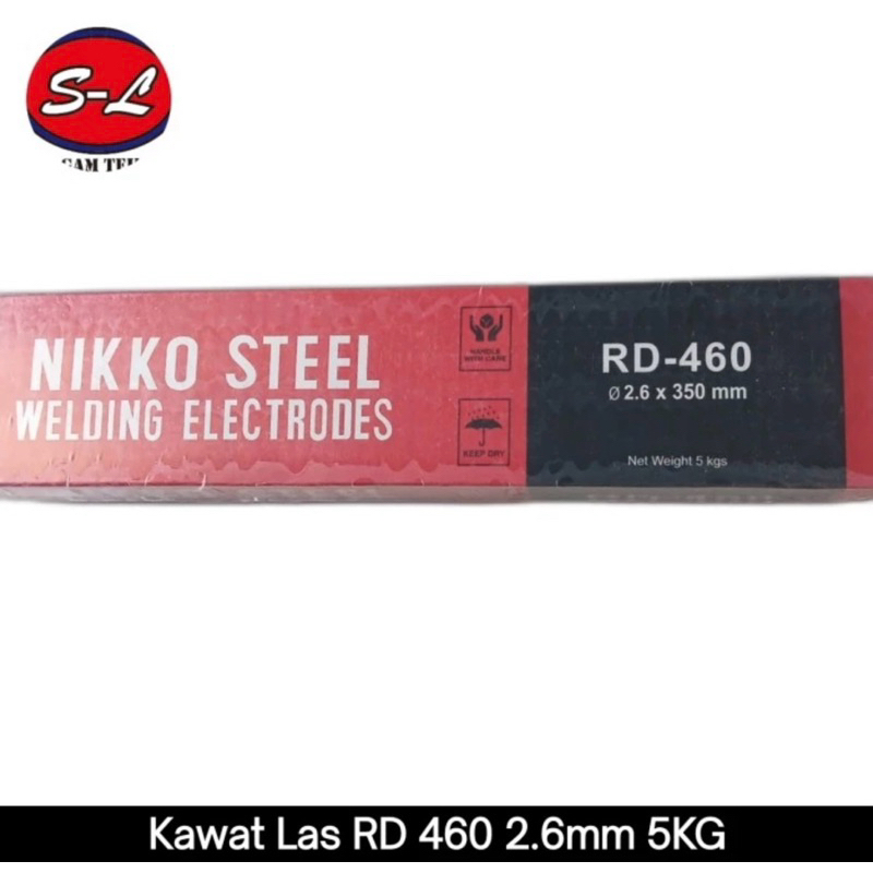 Jual Kawat Las Besi AWS E-6013 RD-460 2.6 mm NIKKO STEEL 5 KG Welding Elctrodes | Shopee Indonesia