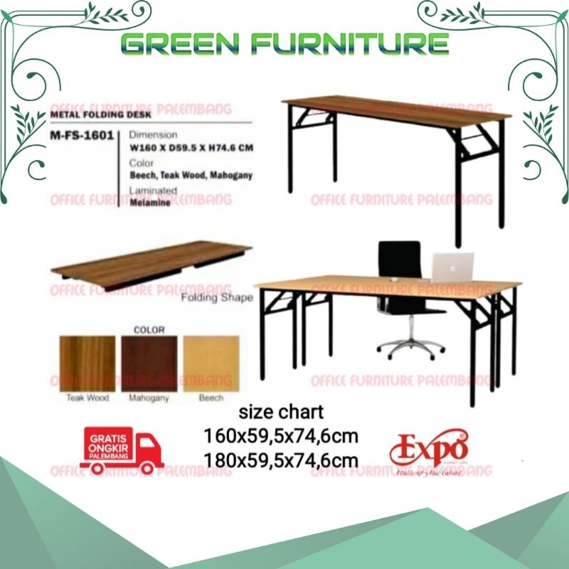 Jual meja lipat expo MFS 1601 meja kerja meja rapat meja kantor meja ...