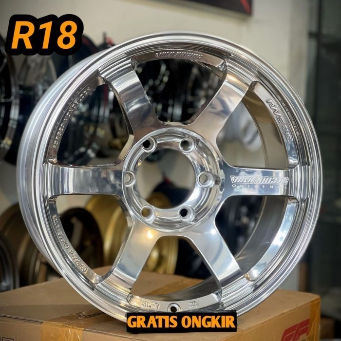 Jual velg mobil r18 lebar 9 TE37 HIGH POLISH velg ring 18 fortuner triton pajero hilux | Shopee ...