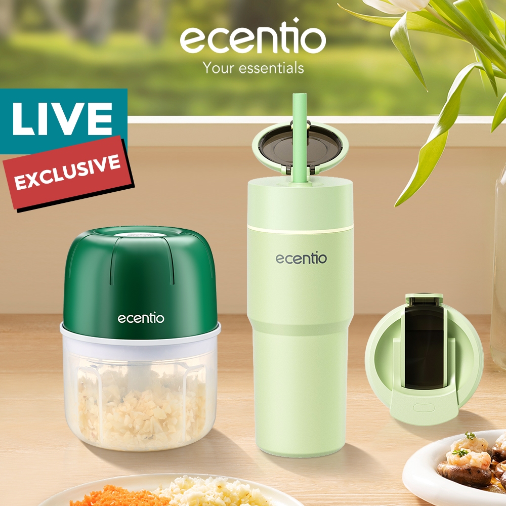 Jual 【Live exclusive】ecentio Blender Chopper Mini Portable Juicer kaca ...