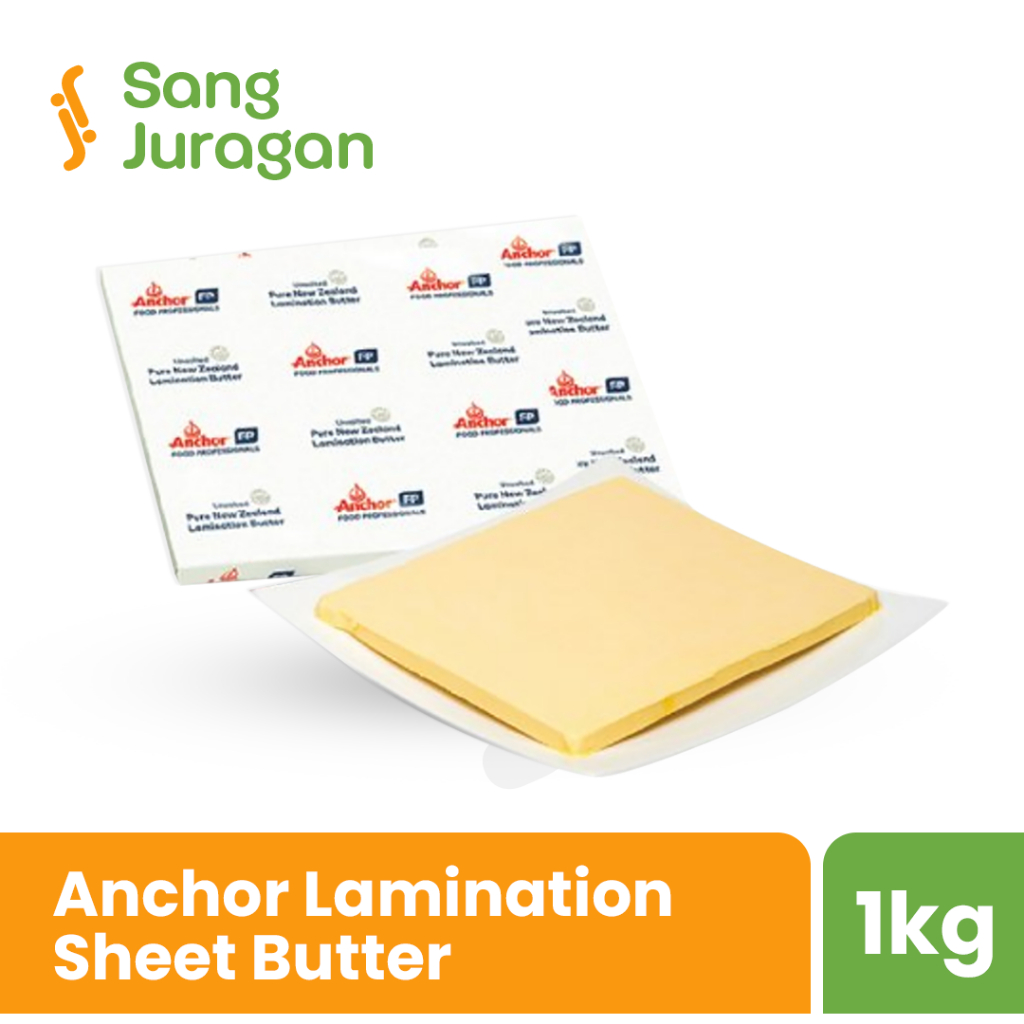 Jual Anchor Butter Sheet Unsalted 1 Kg / Lembaran Butter / Anchor ...