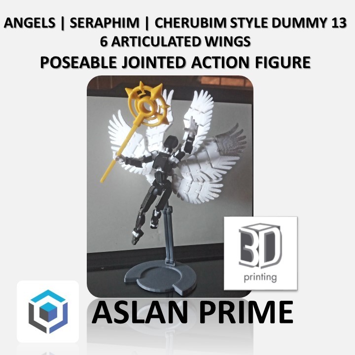 Jual DUMMY 13 TITAN 13 T13 ANGELS SERAPHIM CHERUBIM 6 ARTICULATED WINGS ...