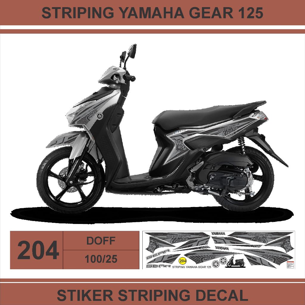 Jual stiker body yamaha gear striping yamaha gear stiker gear | Shopee ...
