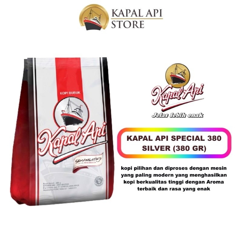 Jual kopi kapal api perak 380 gram | Shopee Indonesia