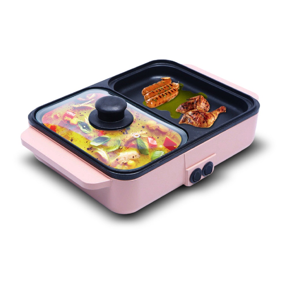 Jual (LGS) MULTI COOKER GRILL 2IN1 BBQ HOT POT SUKI GRILL ELEKTRIK ...