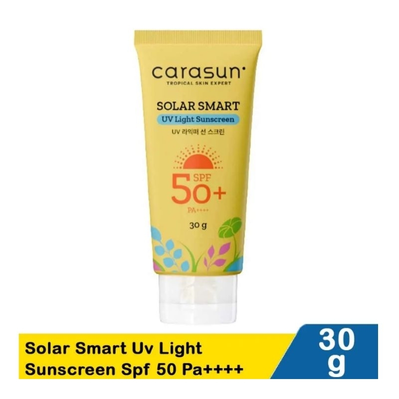 Jual Carasun Solar Smart Uv Light Sunscreen Spf 50 Pa++++30gr | Shopee ...