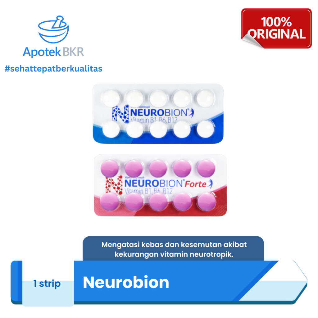 Jual Neurobion untuk Kebutuhan Vitamin B1,B6, B12 (10 Tablet) - Vitamin ...