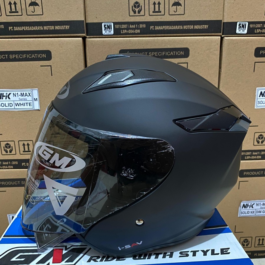 Jual Helm GM | Helm GM Polos | Helm GM KING FIGHTER Solid | Shopee ...