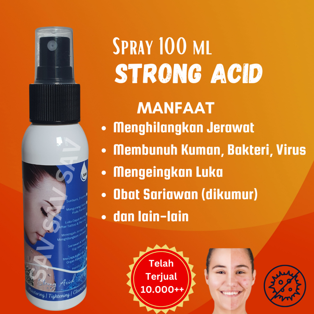 Jual SAV | Face Spray 100ml ST RONG ACID WATEER (pH dua koma lima) dan ...