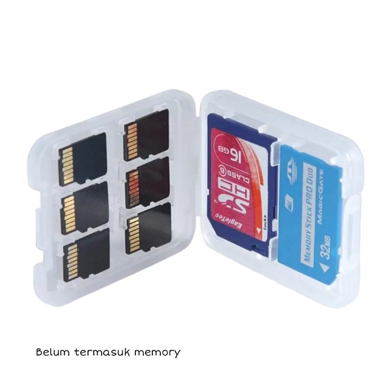 Jual Kotak Penyimpanan Kartu Memory SD MS TF SDHC MicroSD 8in1 Case ...