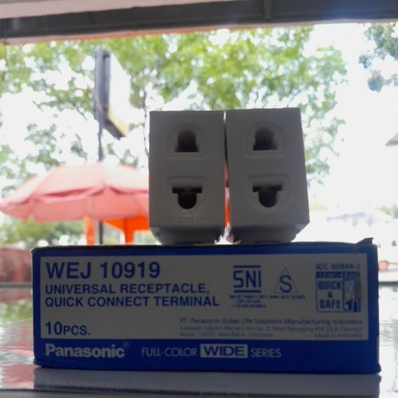 Jual Stop Kontak Wej10919 Panasonic Stop Kontak Universal Panasonic WEJ ...