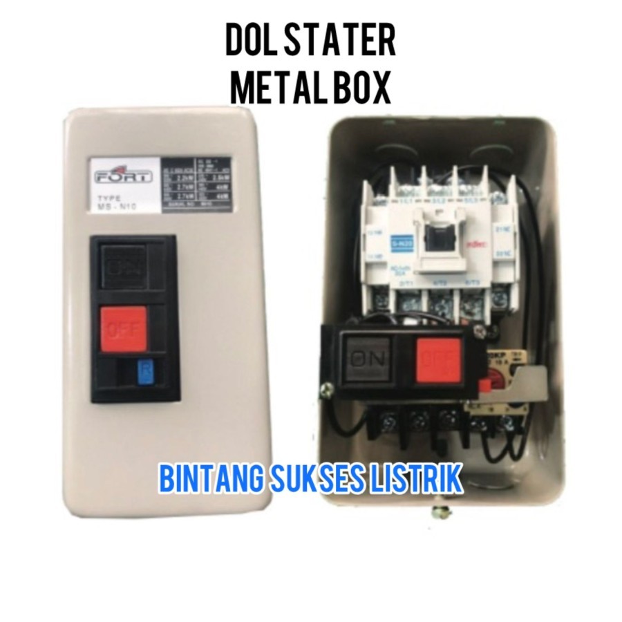 Jual GOOD QUALITY Motor Stater 3 Phase Dol Starter Metal Box MSN-25 ...
