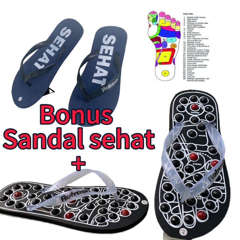 Jual SANDAL REMATIK PRIA WANITA SENDAL KESEHATAN REFLEKSI AKUPUNTUR ...