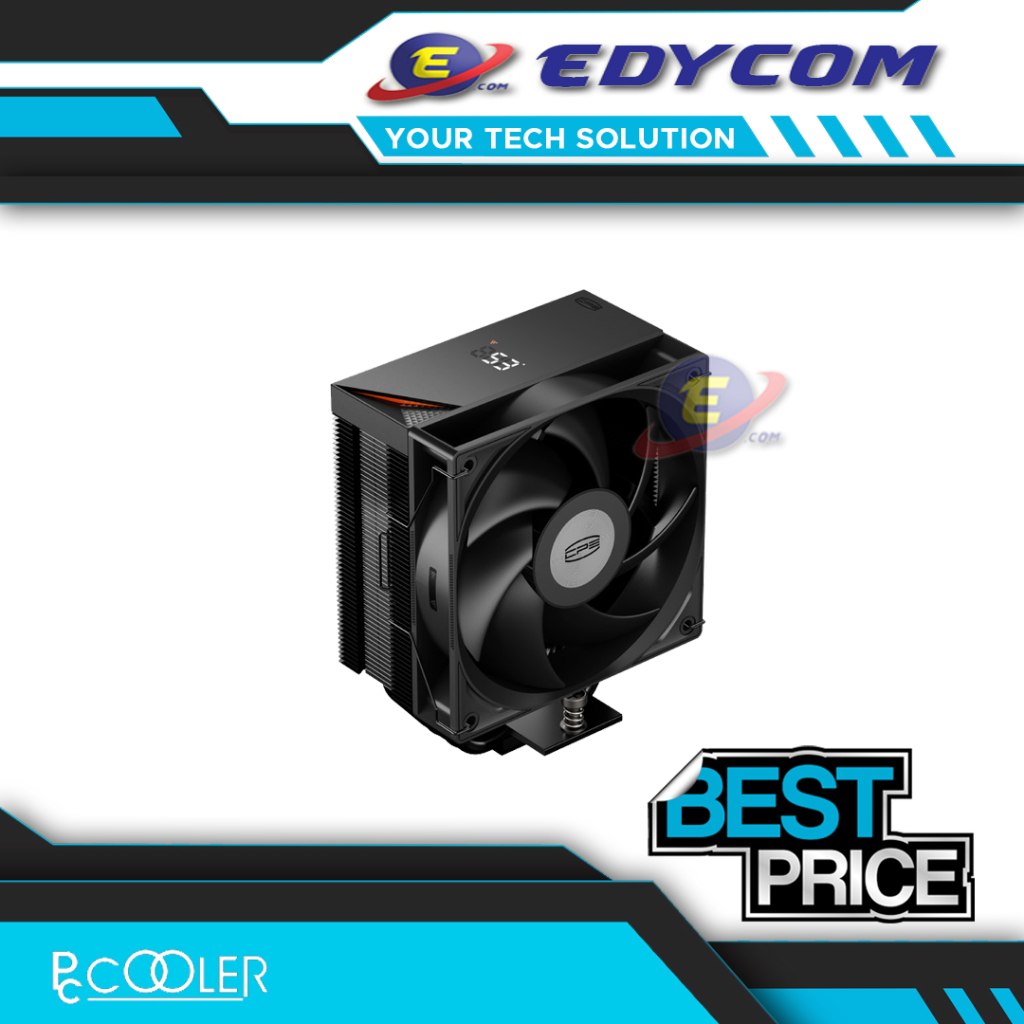 Jual PCCOOLER RT500 DIGITAL BLACK CPU COOLER - 5 HEATPIPES | Shopee ...