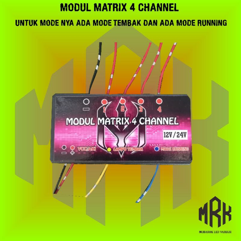 Jual modul matrix ala ala 4 ch bisa 12 volt bisa 24 volt wat besar ...