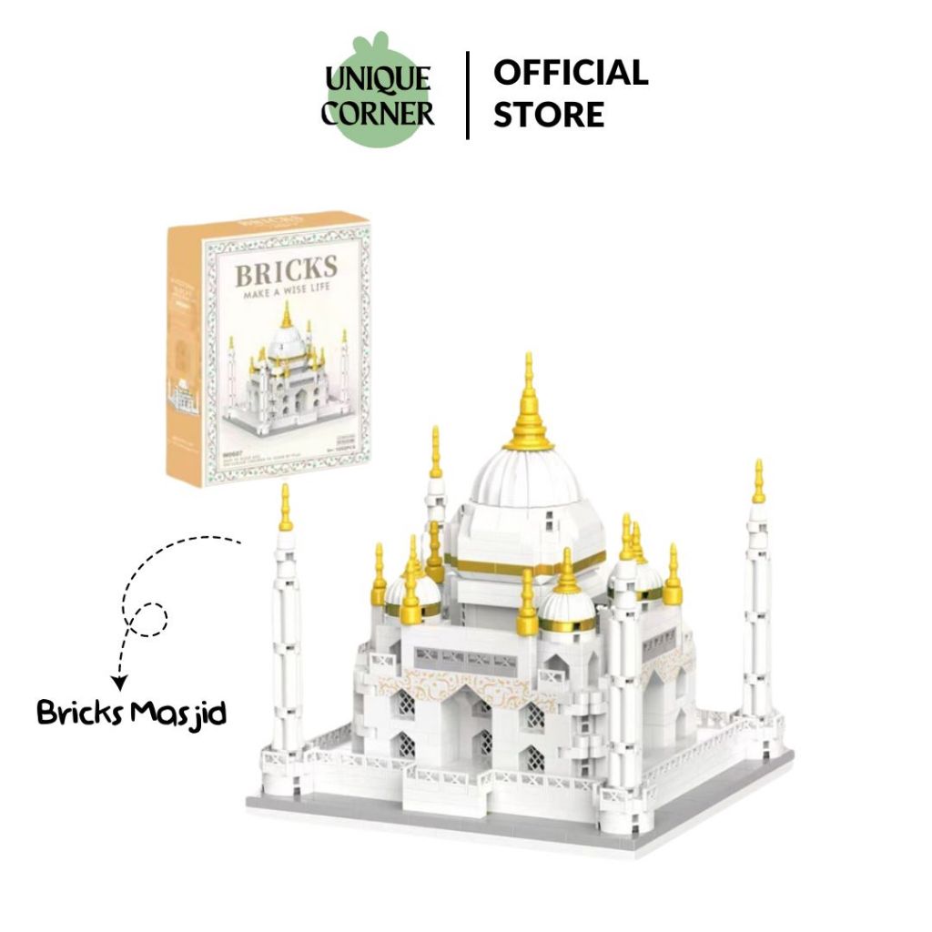 Jual UQ - DIY Mini Bricks Masjid Toys Mainan Nano 3D Block Mosque Balok ...