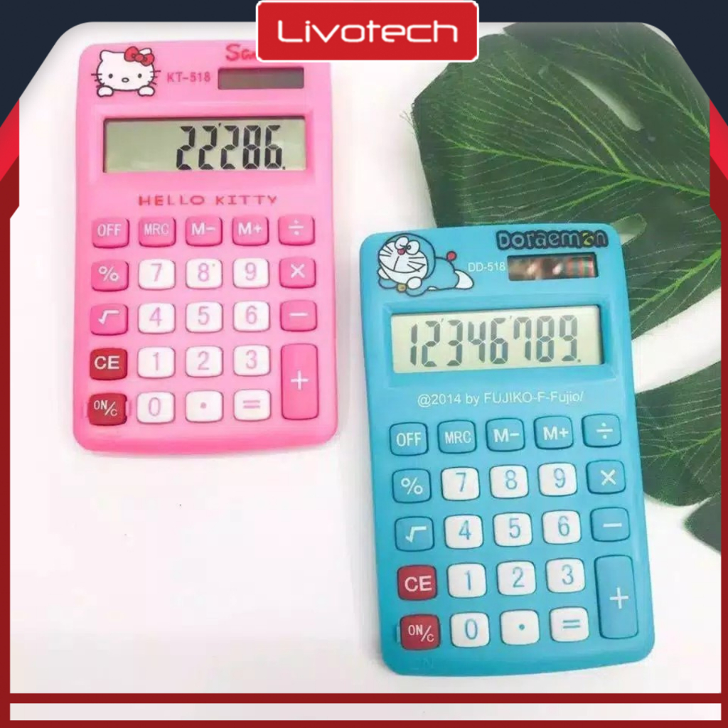 Jual Kalkulator Fancy 518 Karakter Doreamon Hello Kitty Calculator 12 ...