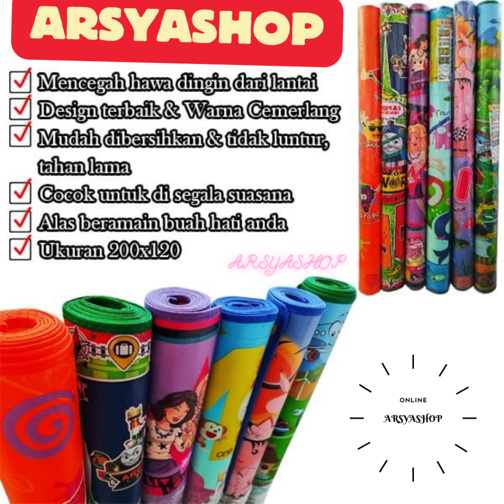 Jual KARPET TIKAR MOTIF KARAKTER 200x120 TEBAL 3mm | Shopee Indonesia