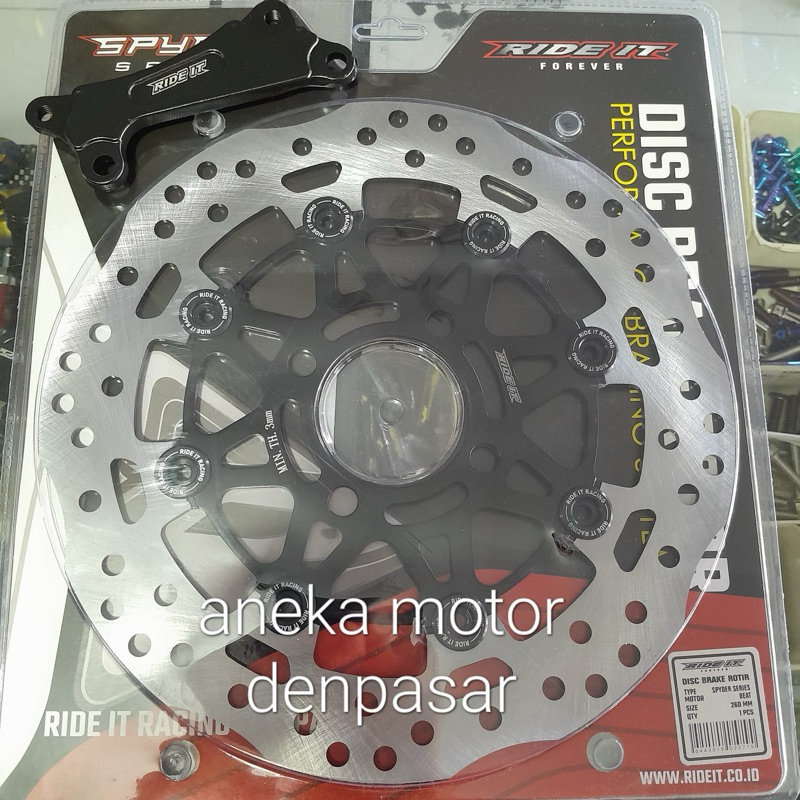 Jual DISC BRAKE ATAU PIRINGAN SPYDER SERIES RIDE IT BEAT SCOOPY 260 MM ...