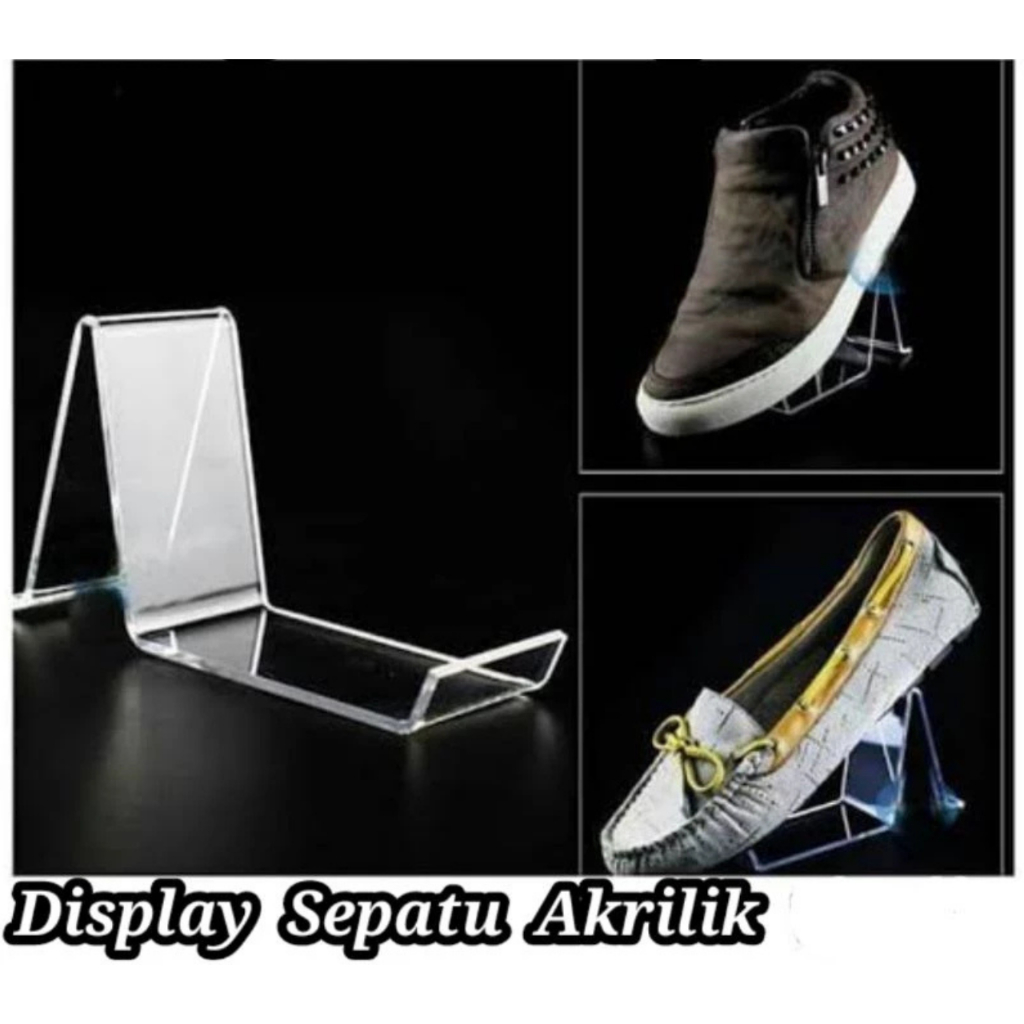 Jual Mika Display Tempat Sepatu ( Rak ) / Akrilik Sepatu Rack / Stand ...