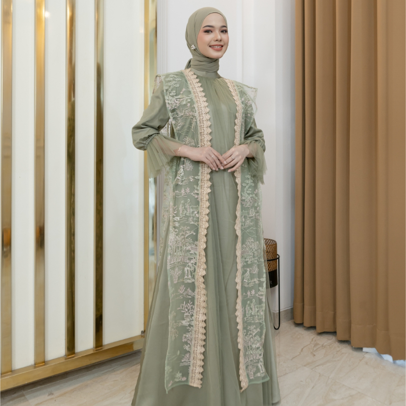 Jual MYLYF OFFICIAL - ALEVIA SET DRESS - RAYA SERIES - DRESS LEBARAN ...