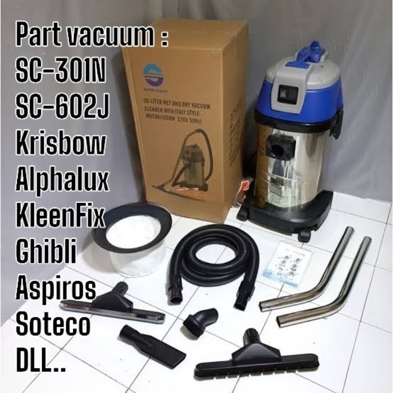 Jual Spare Part Vacuum 30L 60L 80L Krisbow, SC-302N , SC-602j, Alphalux, KleenFix, Ghibli ...