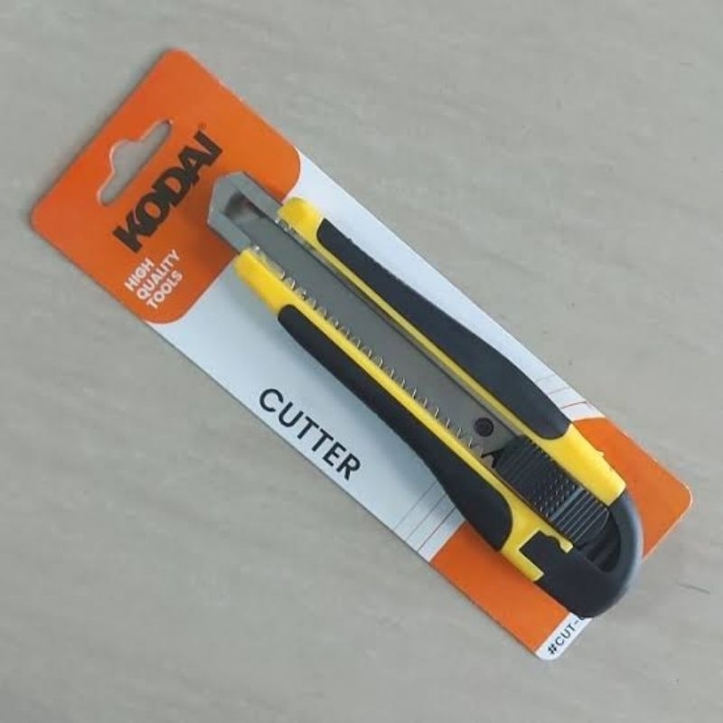 Jual Kodai Pisau Cutter Besar Gagang Karet Auto Lock Kater Cuter Knife ...