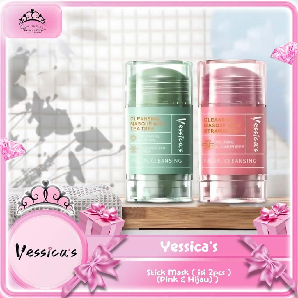 Jual Paket Bundling Yessica Stick Mask ( isi 2pcs (Pink &Hijau ...