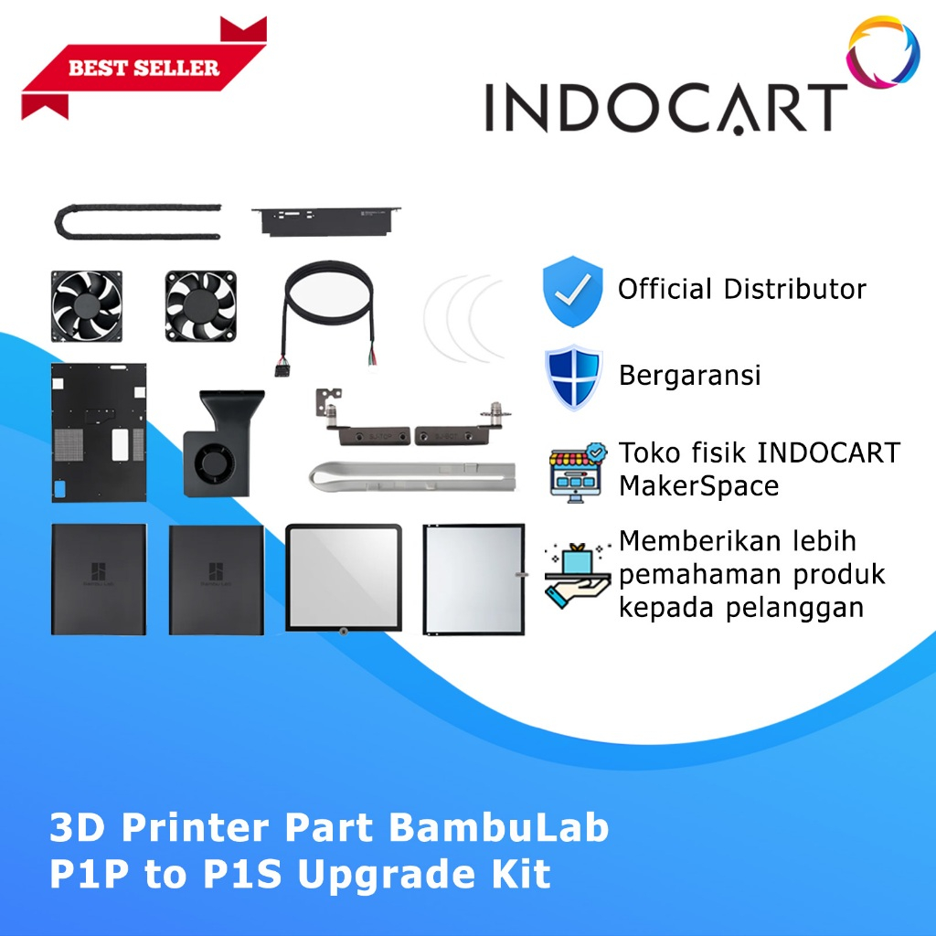 Jual 3D Printer Parts BambuLab P1P to P1S Enclosure Complete Upgrade ...