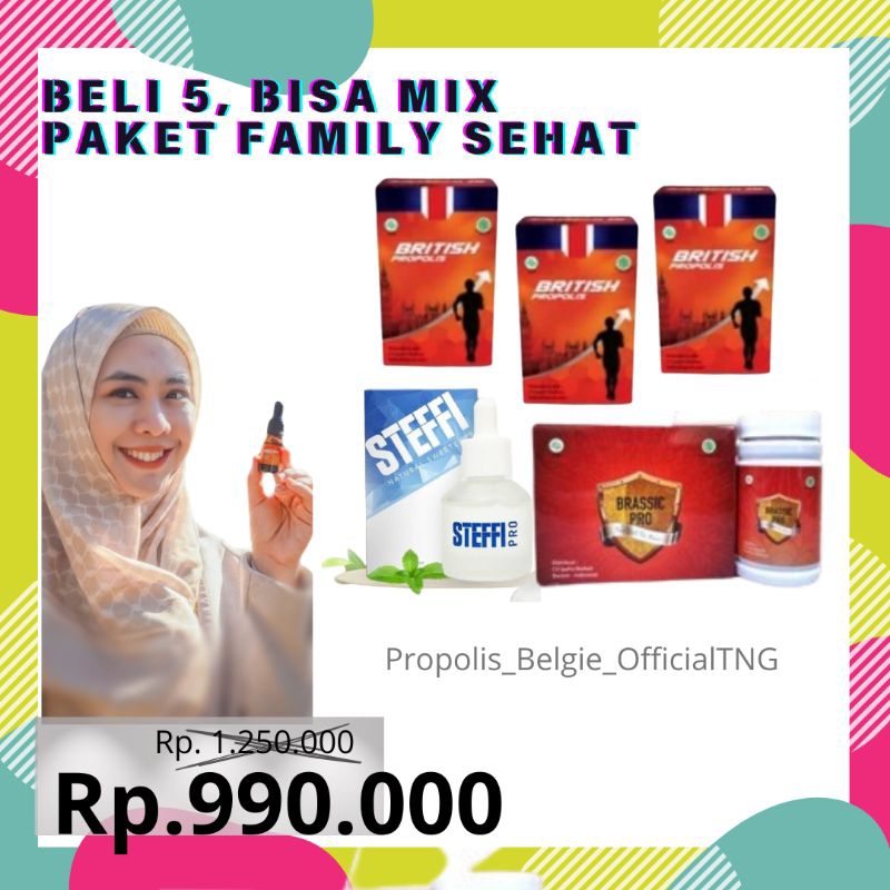 Jual PAKET FAMILY BRITISH PROPOLIS PAKET 5 BOTOL, PREMIUM PRODUK ...