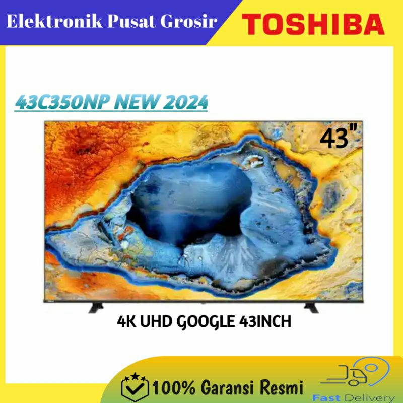 Jual TV TOSHIBA 43C350NP SMART GOOGLE TV 43 INCH 4K UHD REGZA ENGINE ZR ...