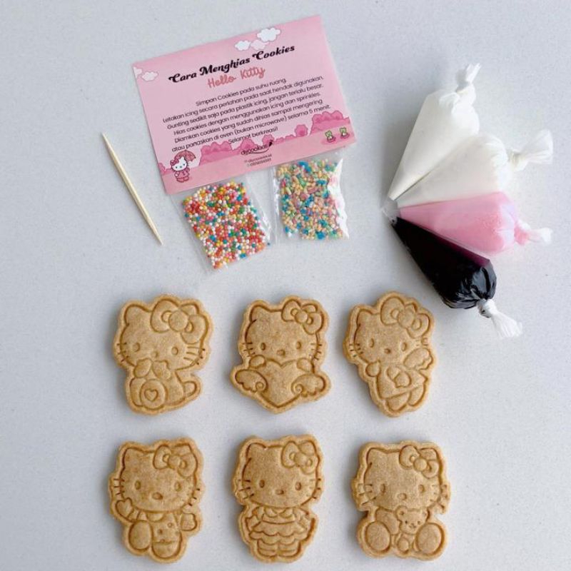 Jual Hello Kitty DIY Cookies Kit | Aktivitas menghias cookies | Hampers ...
