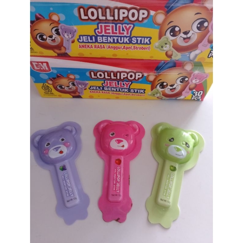 Jual LOLLIPOP JELLY bentuk stik aneka rasa isi 30 pcs | Shopee Indonesia