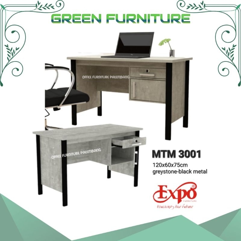 Jual meja kerja expo MTM 3001 meja kantor meja 1/2 biro meja tulis meja ...