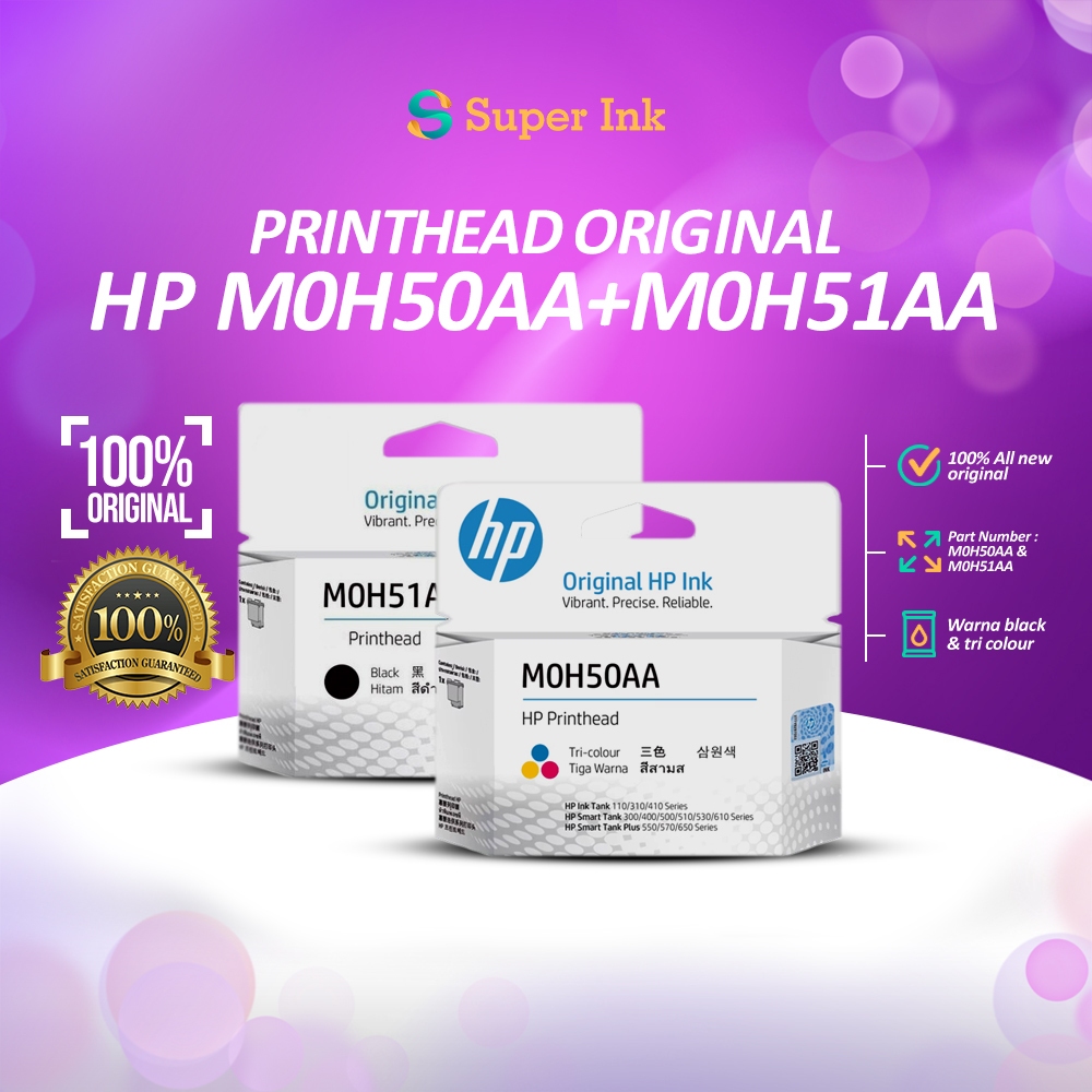 Jual PRINTHEAD HP MOH51AA/MOH50AA Warna Black/CLR Original | Shopee ...