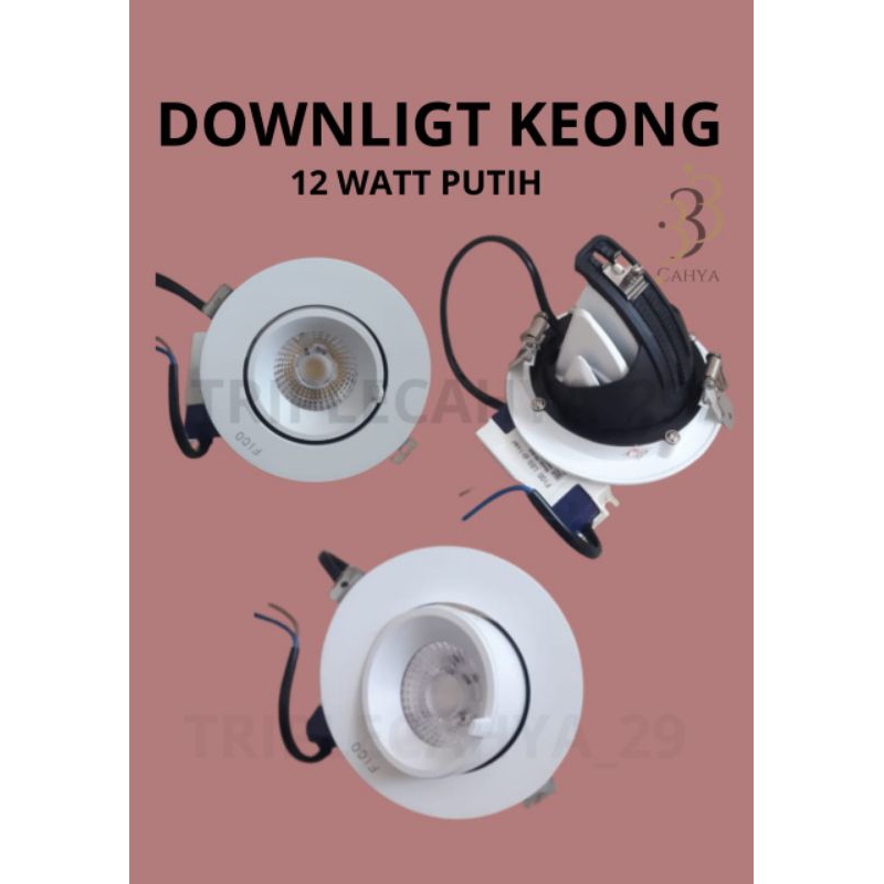 Jual LAMPU SOROT SPOTLIGHT / LED DOWNLIGHT KEONG COB | Shopee Indonesia
