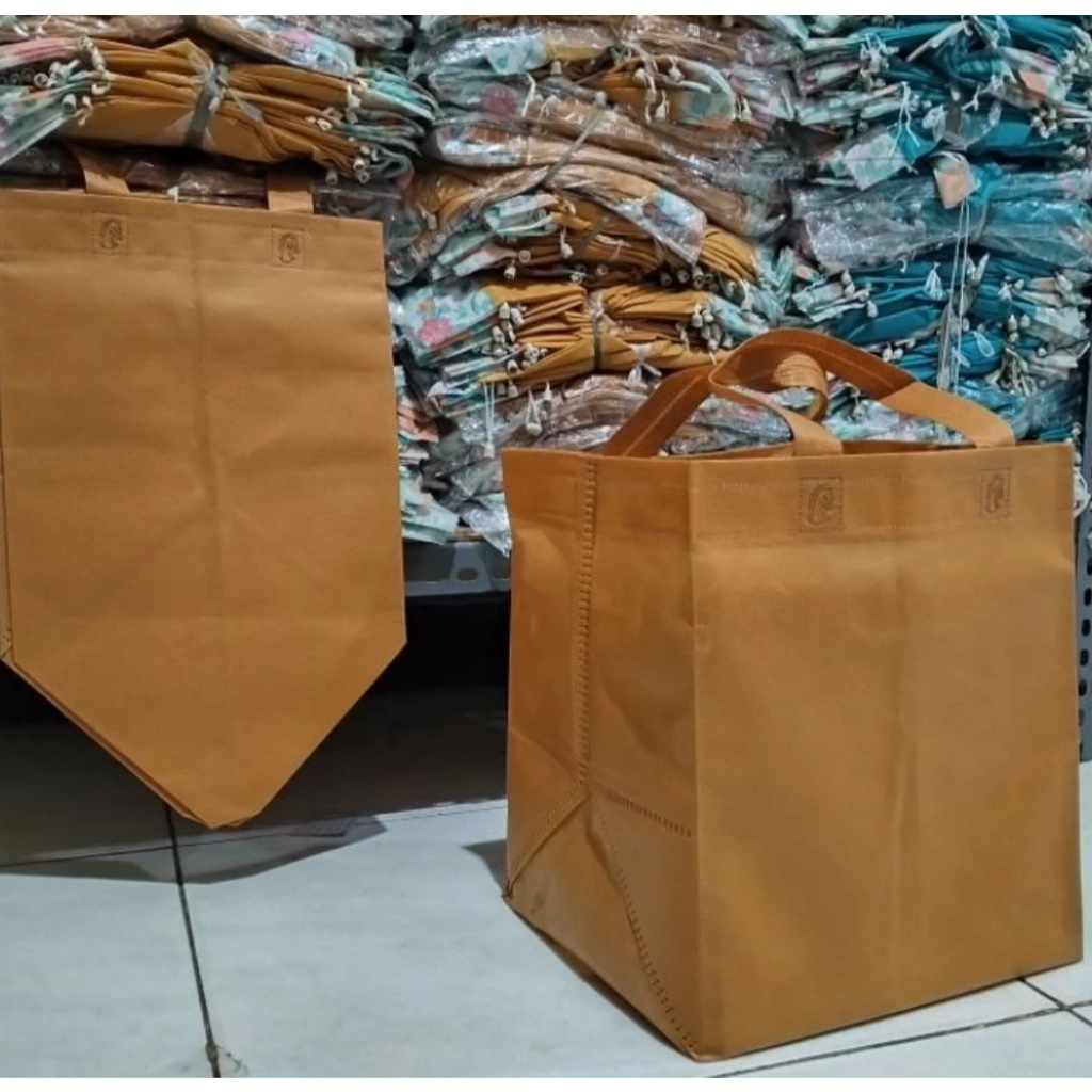 Jual Tas Kain Spunbond Box Kue / Nasi Kotak / Dus / Goodie Bag Bakery / Bento Hantaran / Kantong ...