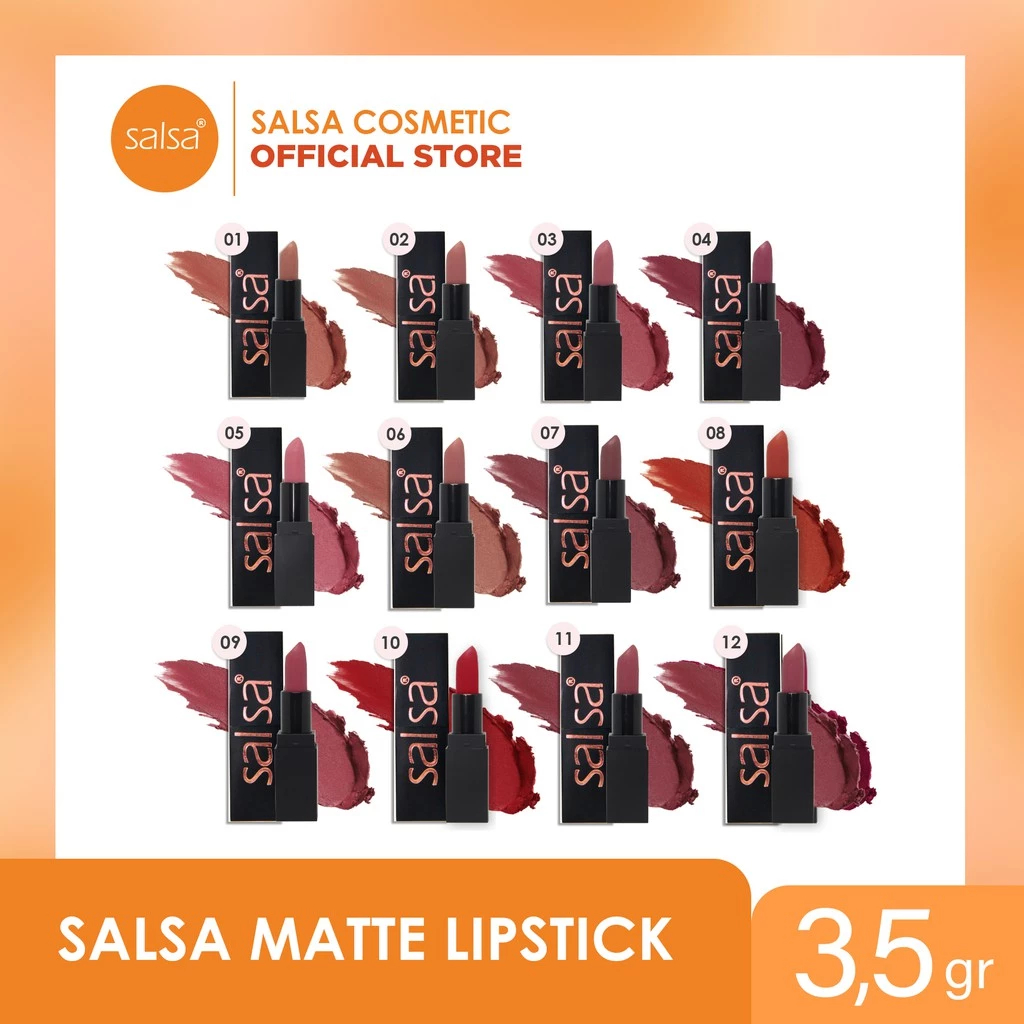 Jual SALSA Lipstick Lip Cream Matte 12 Jam Tahan Air Lipcream - SLS-LIP ...