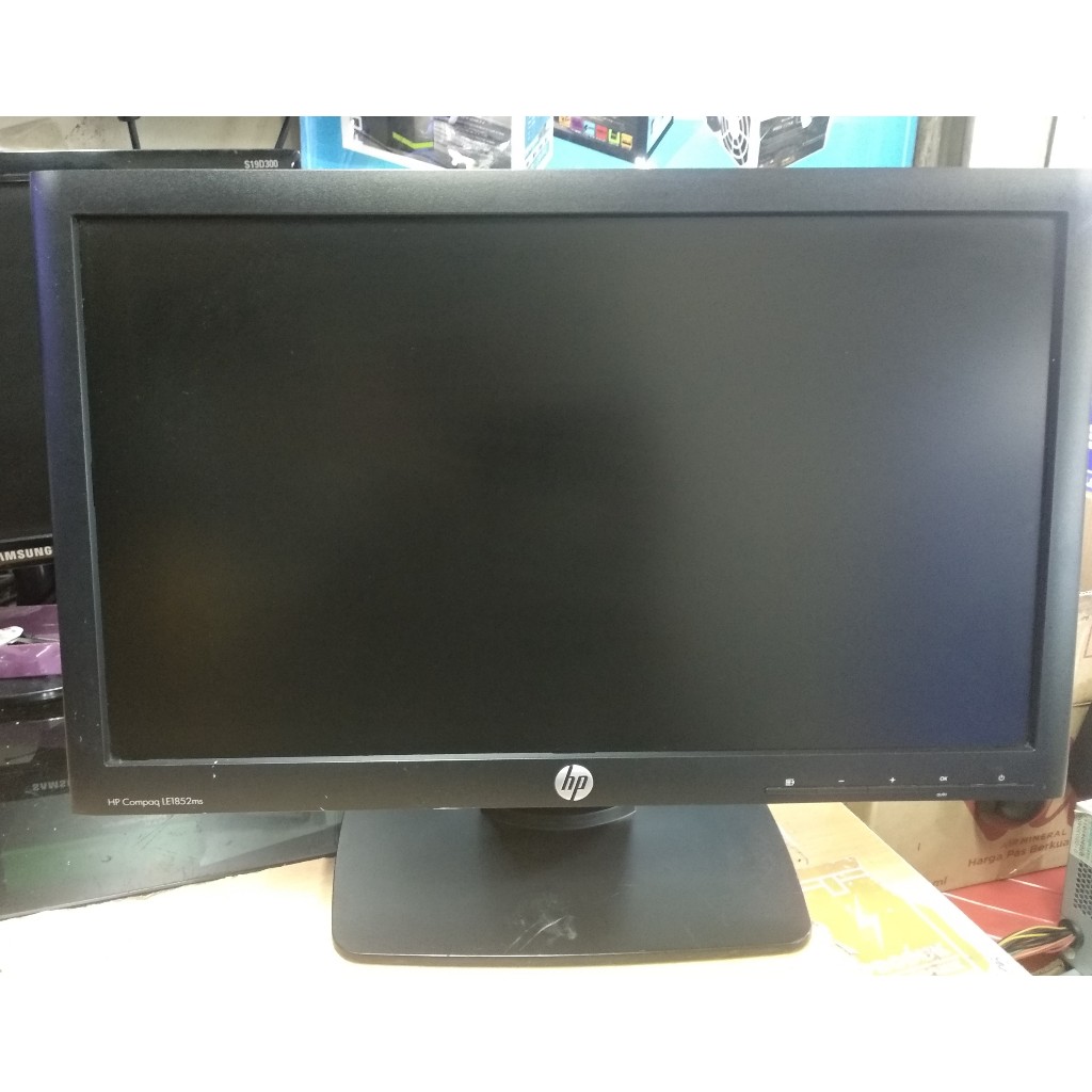 Jual Monitor Led 19"inch Merk hp Wide screen Mulus | Shopee Indonesia