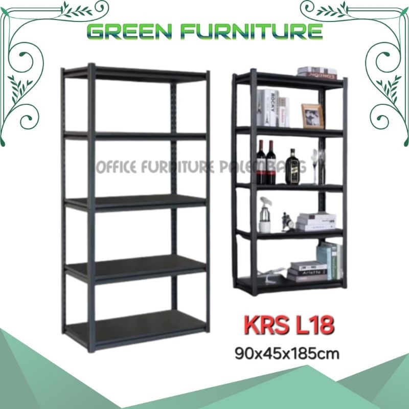 Jual lemari kabinet karsindo KRS L18 rak susun besi rak siku rak buku ...
