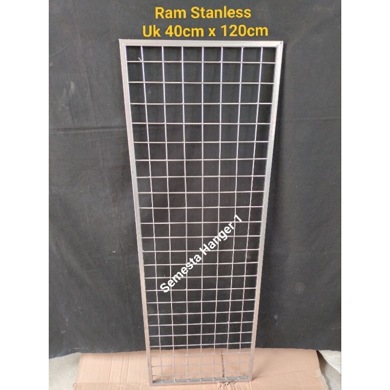 Jual Besi Ram Stanless/ Ram Display ukuran 40cm x120 cm Tebal kawat 3mm ...